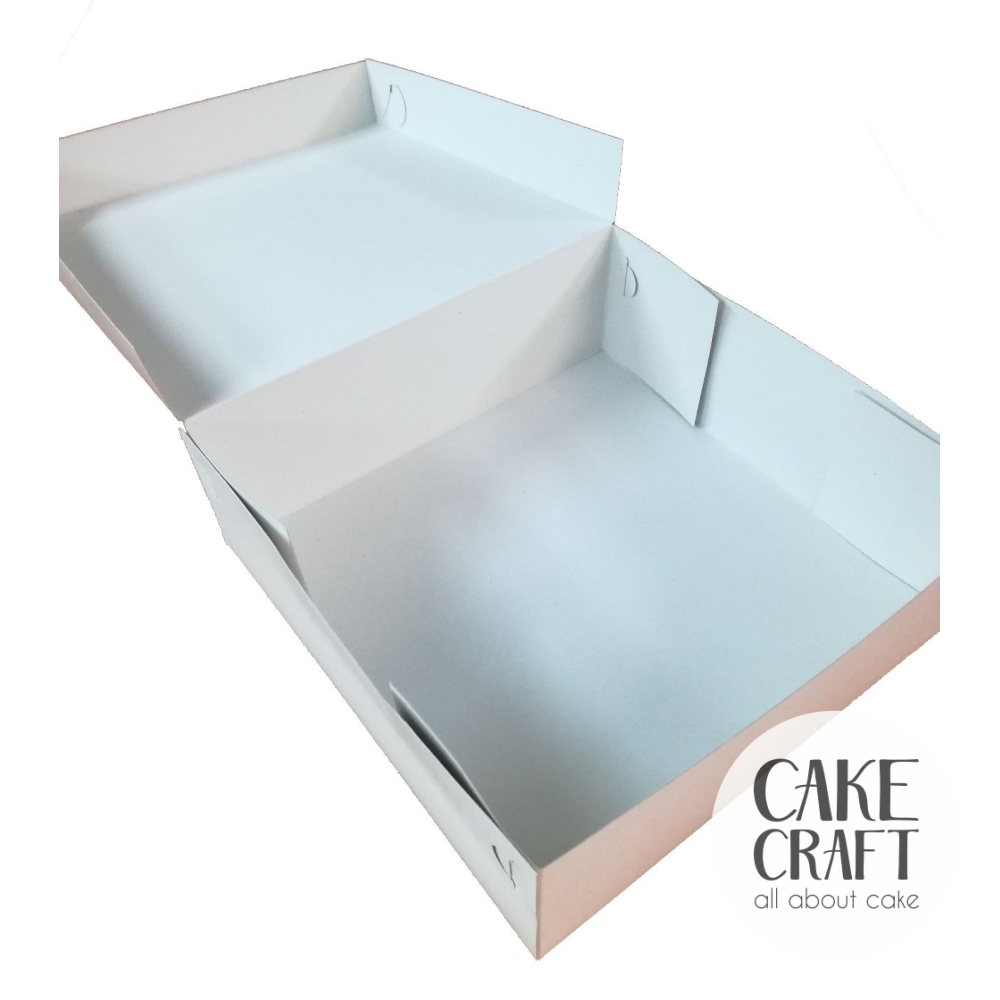 Cake Craft | Κουτί Τούρτας Λευκό Νο10 22x21,7x8εκ - Κουτιά Ζαχαροπλαστείου